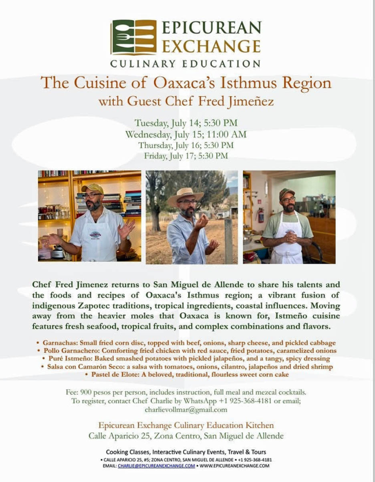 Oaxaca Culinary Cooking Classes with Guest Chef Fred Jimenez - Discover ...
